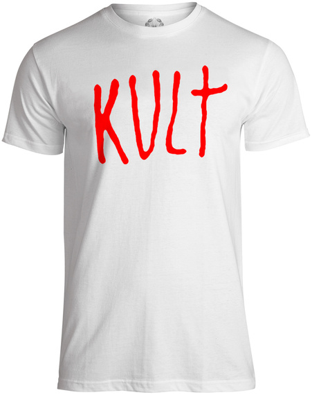 koszulka KULT - LOGO (BIAŁA) - sklep RockMetalShop.pl