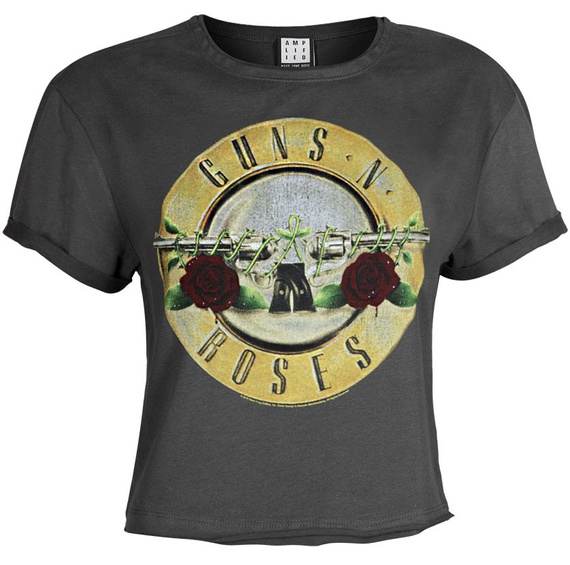 bluzka damska GUNS N' ROSES - BULLET, CROP TOP - sklep RockMetalShop.pl