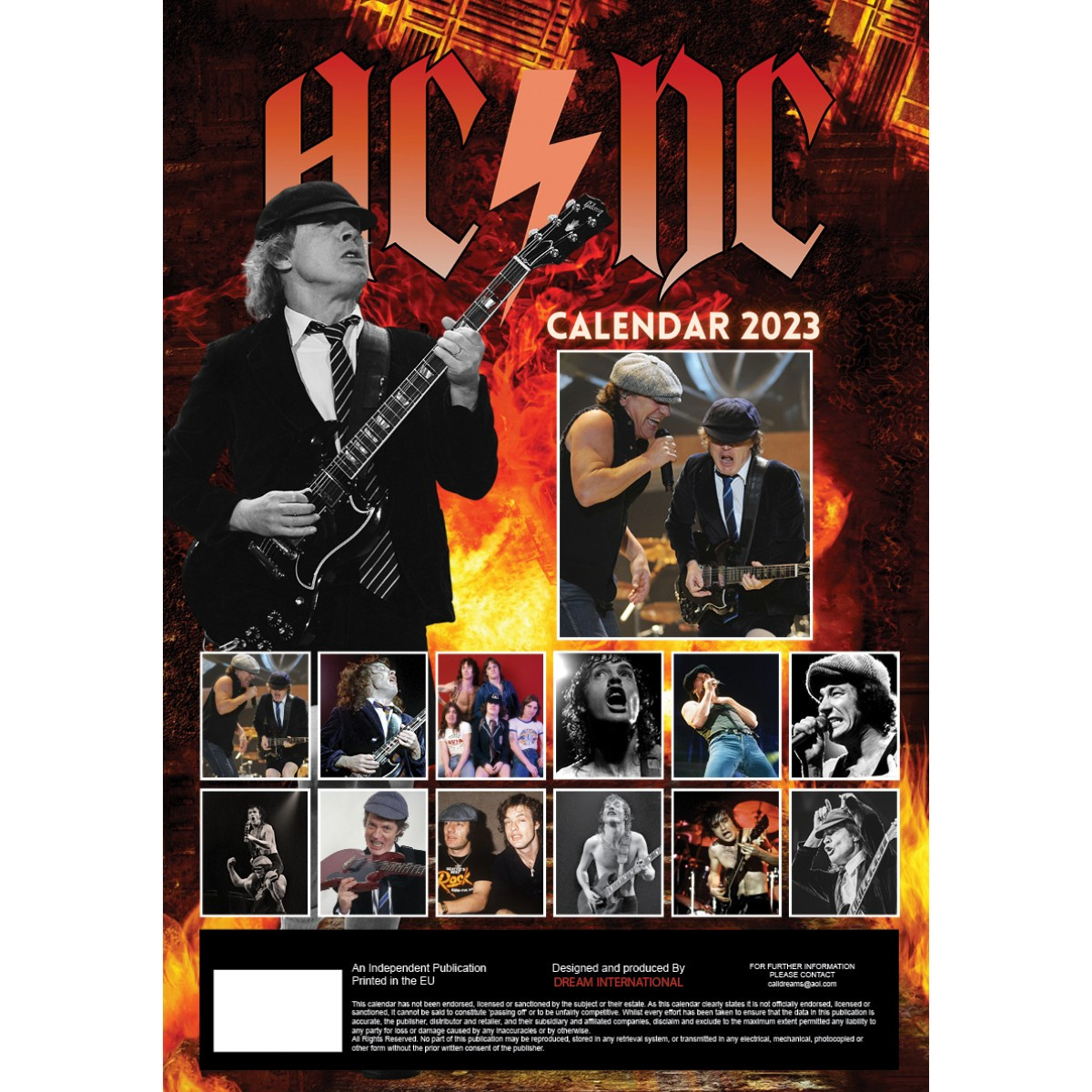 kalendarz AC/DC 2023 - sklep RockMetalShop.pl