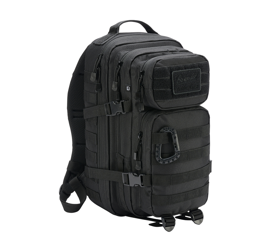 plecak taktyczny US ASSAULT PACK black, 25 litrów - sklep RockMetalShop.pl