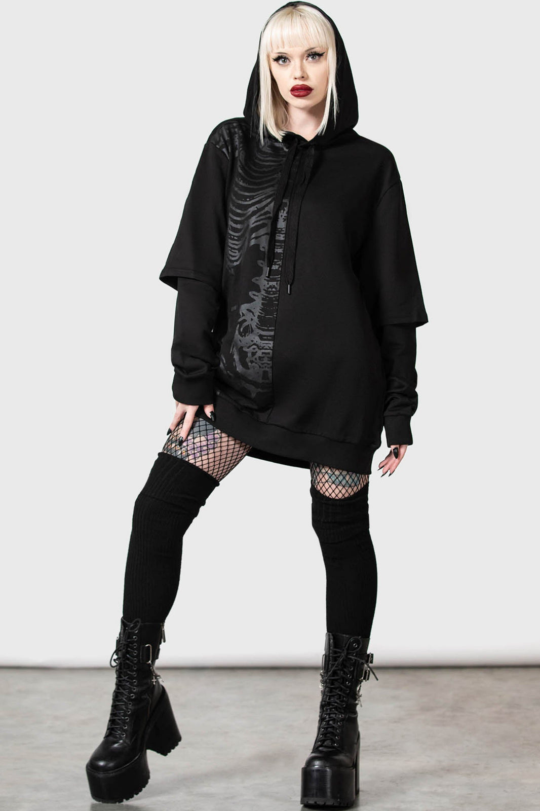 bluza KILLSTAR - BAD2THE z kapturem - sklep RockMetalShop.pl