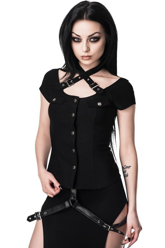 bluzka damska KILLSTAR - ARMY OF DARKNESS - sklep RockMetalShop.pl