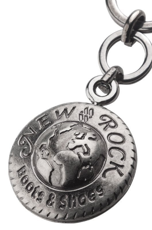 brelok do kluczy NEW ROCK - LOGO SILVER 2 - sklep RockMetalShop.pl