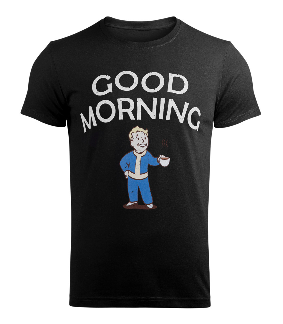 koszulka FALLOUT - GOOD MORNING GOOD COFFEE GRAPHIC - sklep ...