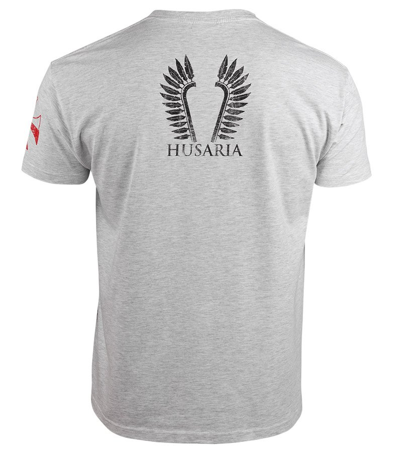 koszulka HUSARIA, szara - sklep RockMetalShop.pl